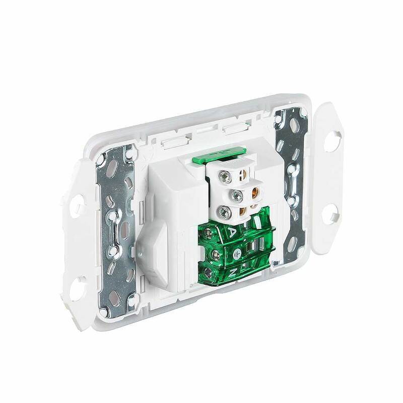 Clipsal Iconic Double GPO With Extra Switch