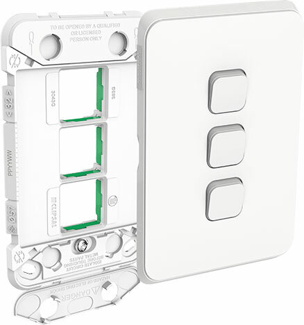 Clipsal Iconic 3 Gang Switch No Mech