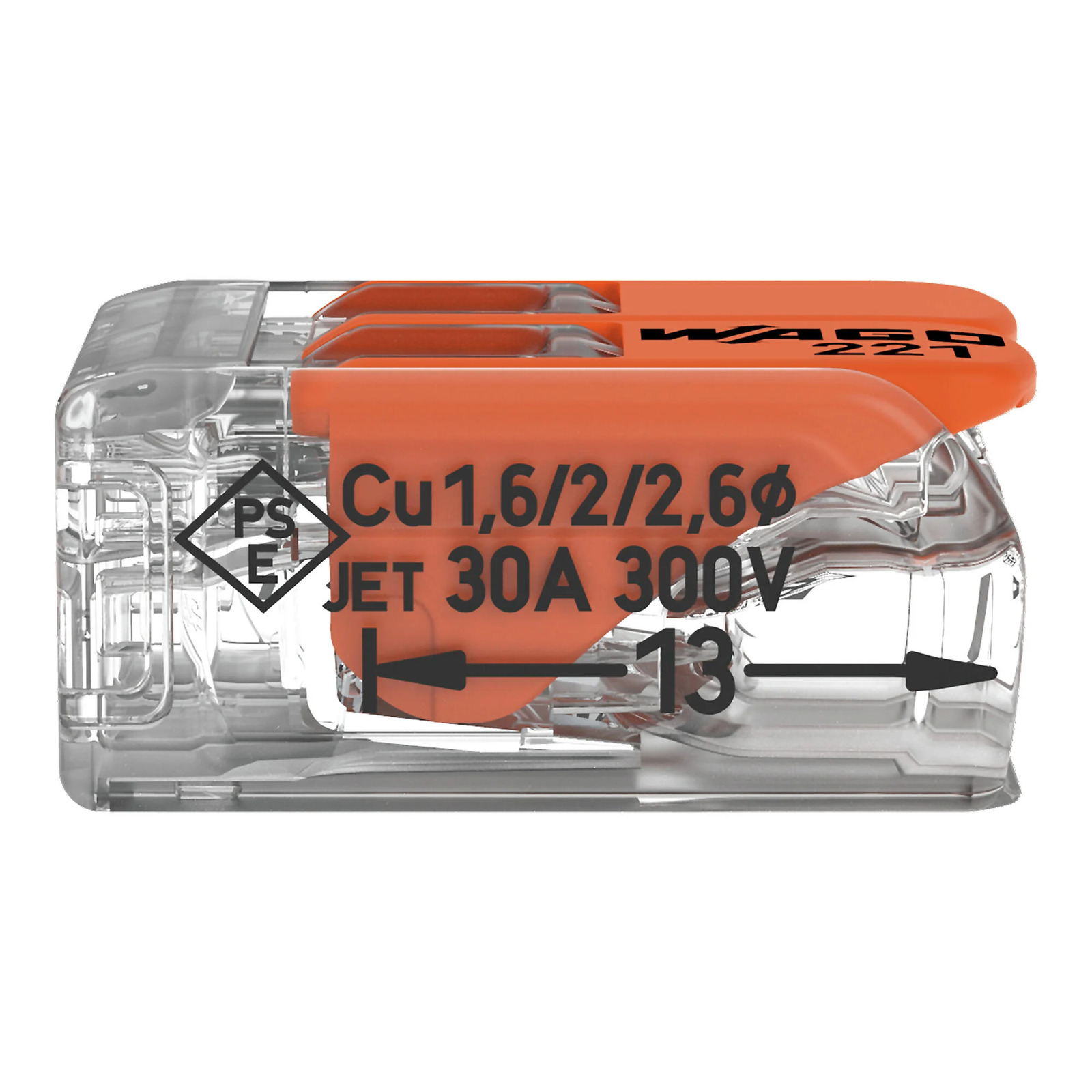 Wago 6mm Compact Splicing Connector Jar 50 pcs