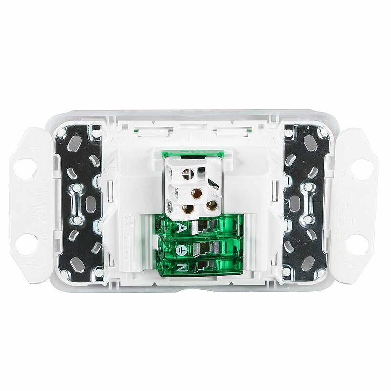 Clipsal Iconic Double GPO With Extra Switch