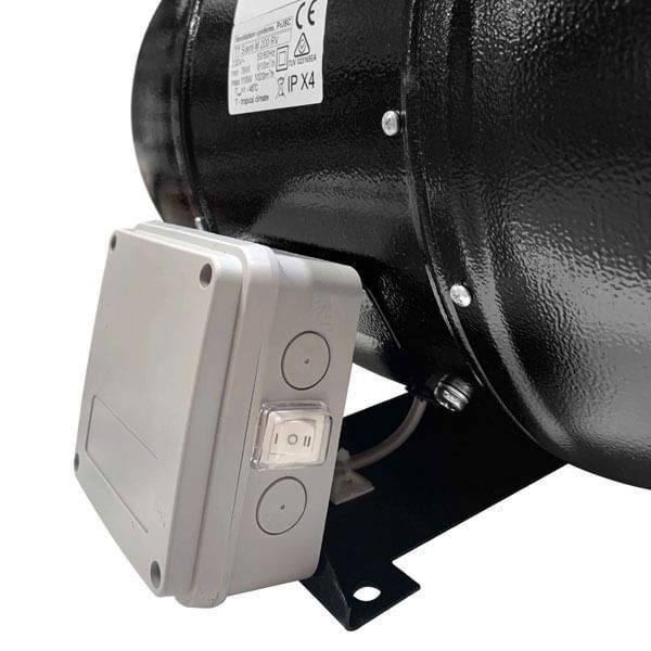 Fanco TT Silent Mixflow Inline 150 Fan with 3 Position Switch & Plug