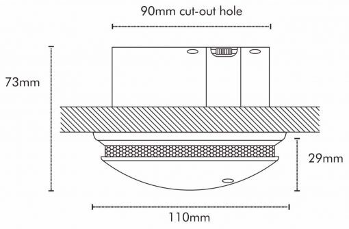 PSA 240V Flush Smoke Alarm
