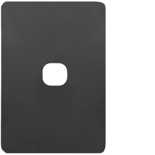 Hager Allure Switch Plate & Grid Hybrid Matt Black