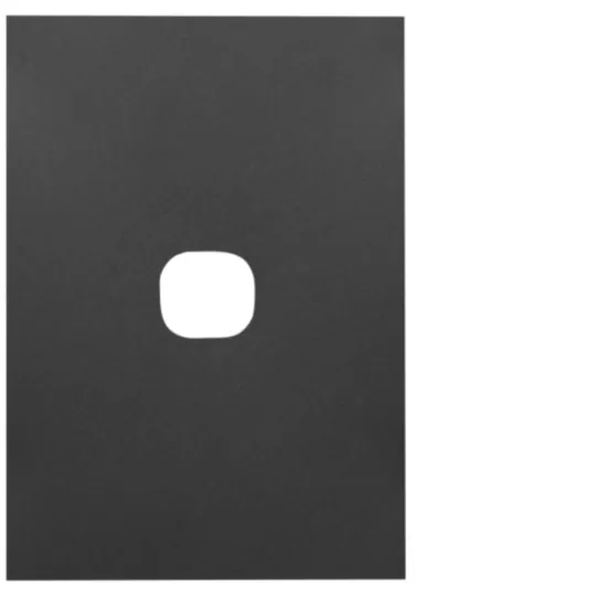 Hager Finesse Switch Plate & Grid Matt Black